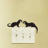 Cute Cat Light Switch Decal Peeking Cat Sticker Kids Room Wall Decor ...