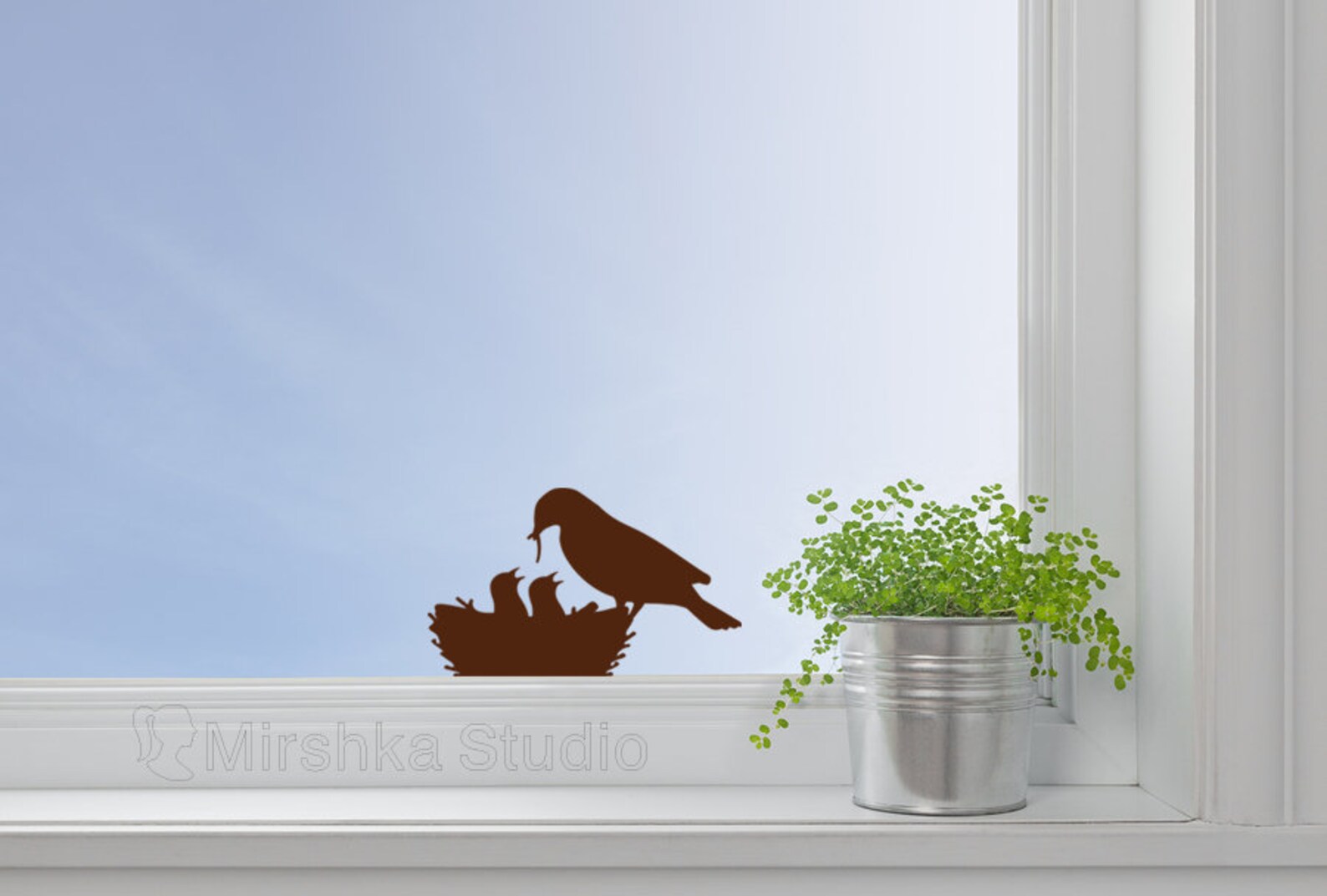 Bird Nest Switch Plate Sticker Animals Wall Decal Kitchen | Etsy