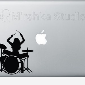 Drummer Girl Light Switch Sticker Drum Set Player Decor Drummer Gifts ...