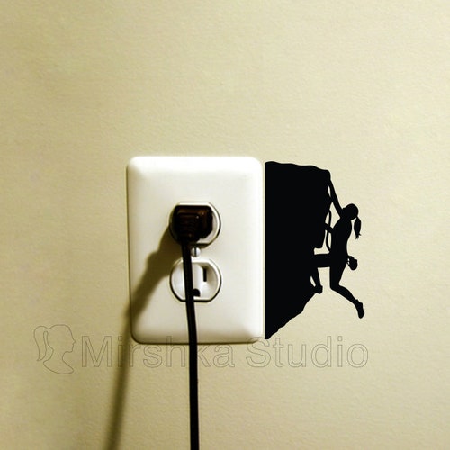 Rock Climbing Light Switch Decal Mountain Climbing Room - Etsy