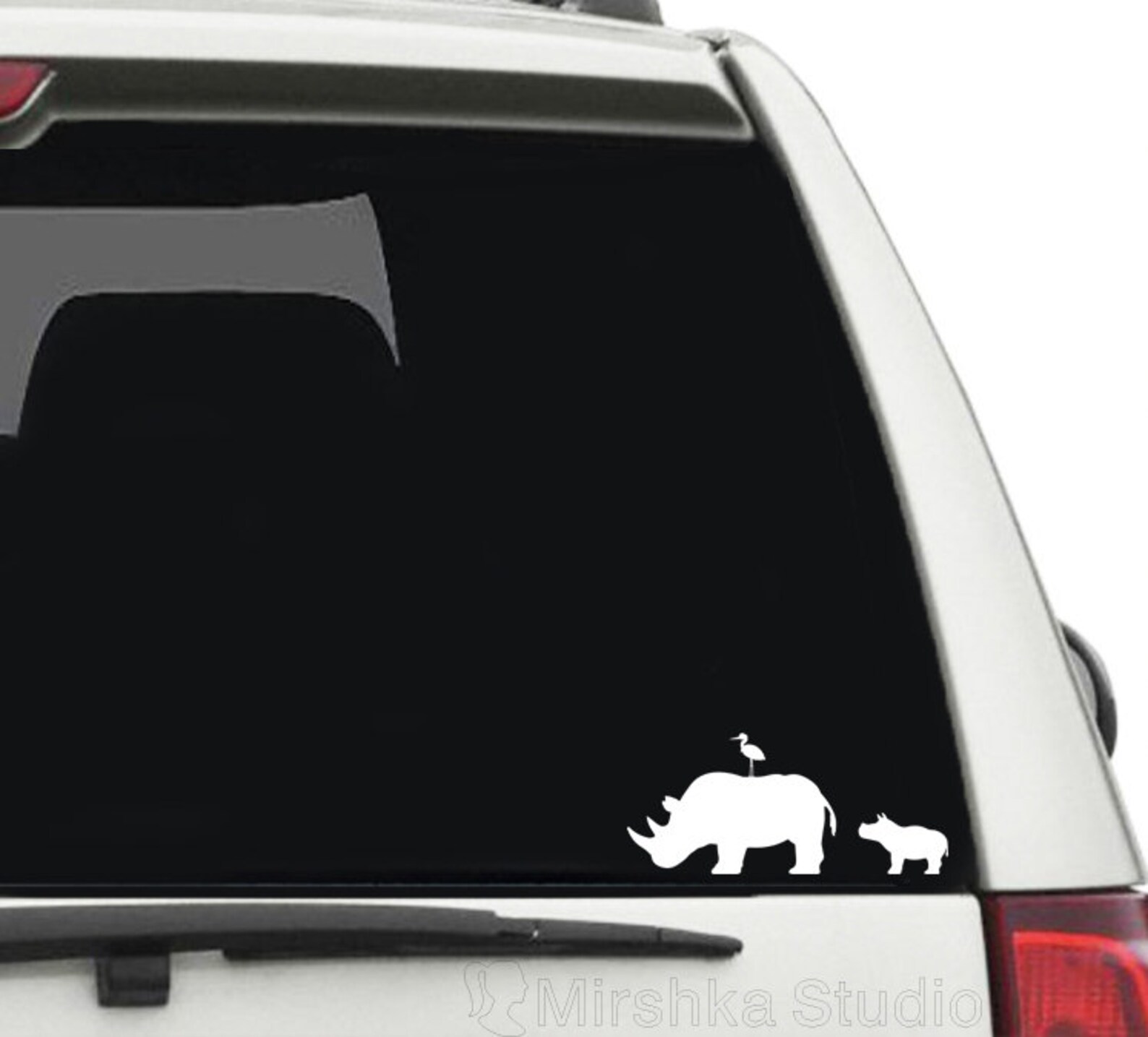 Rhino Fabric Wall Sticker Crane Wall Decor Baby Rhinoceros | Etsy