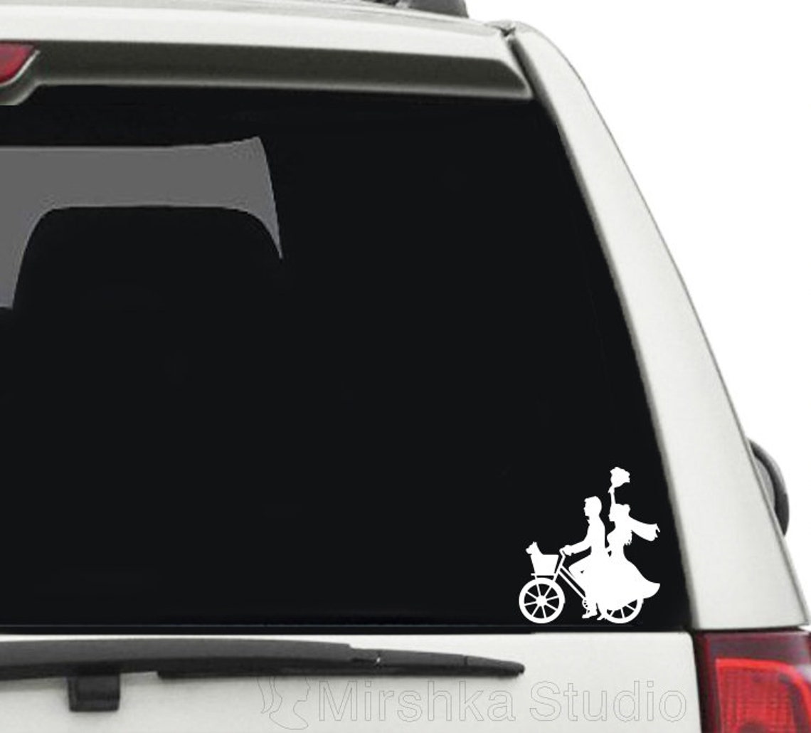 Married Couple Fabric Sticker Just Married Wall Decor | Etsy