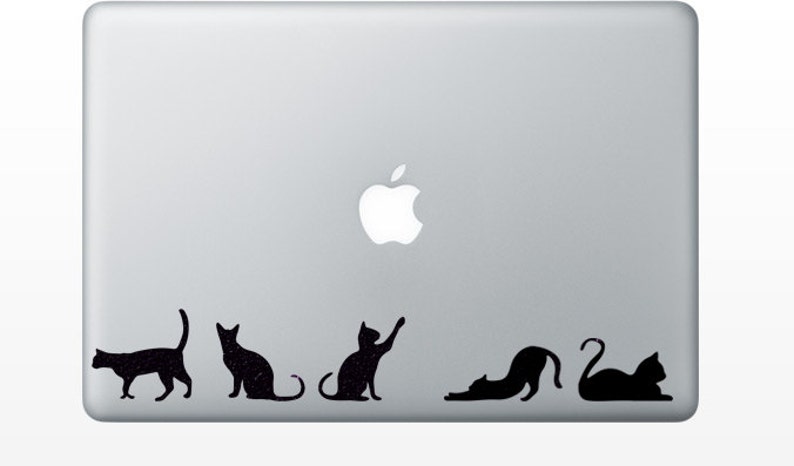 Pack of Cats Velvet Stickers Cat Lovers Decals Cat | Etsy