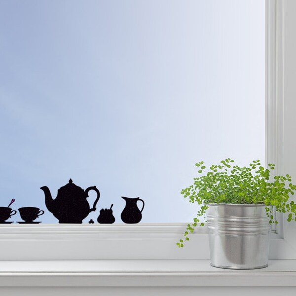 Tea Cup Wall Decal - Etsy