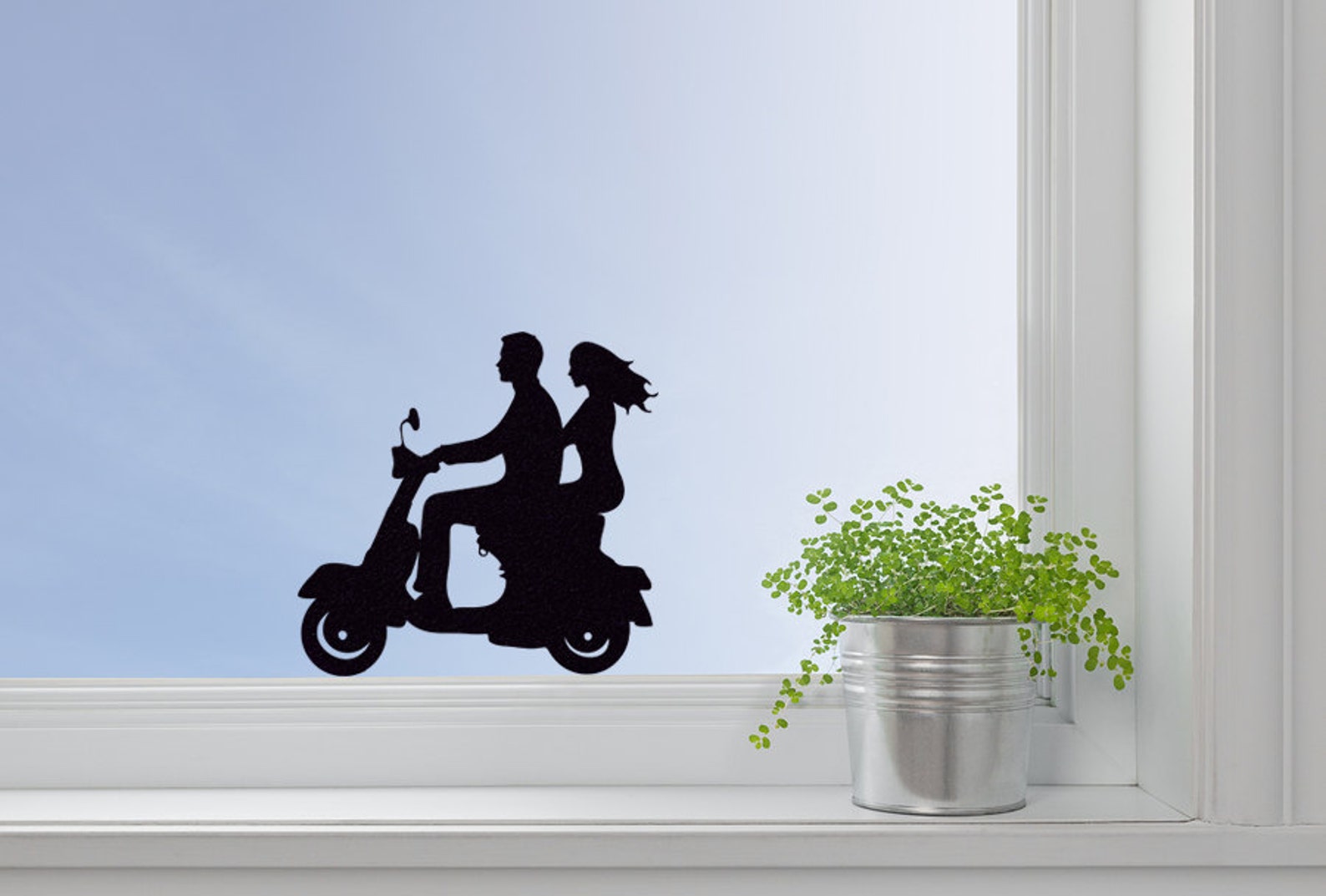 Bike Fabric Decal Couple Sticker Romantic Room Decor - Etsy