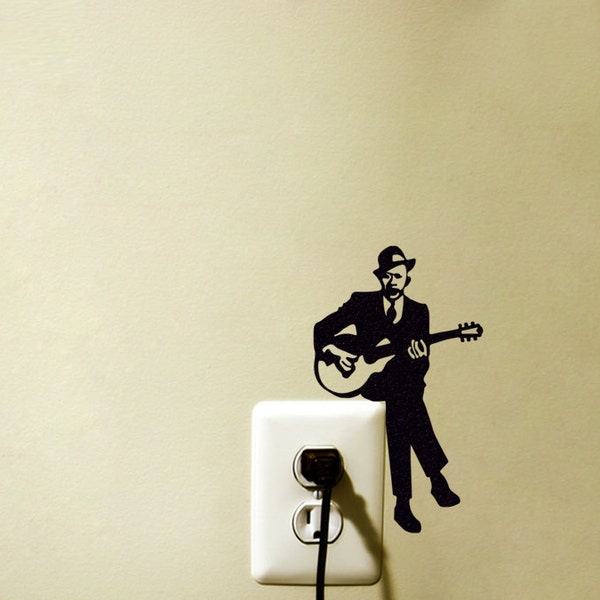 Jazz Guitarist Decal - Etsy