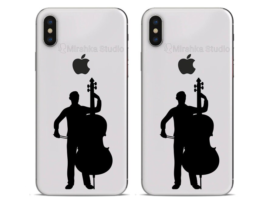 Upright Bass Light Switch Decal Cello Wall Sticker Double | Etsy