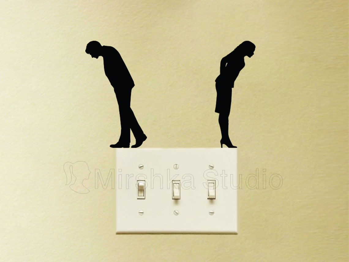 Couple Light Switch Sticker Cool Wall Decal Funny Wall Art - Etsy