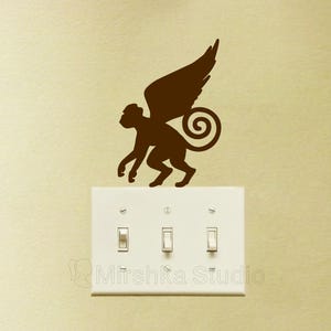 Flying Monkey Light Switch Decor the Wonderful Wizard of OZ Velvet ...