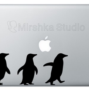 Penguins Fabric Wall Sticker Animal Laptop Decal Nursery Wall Art Cute ...