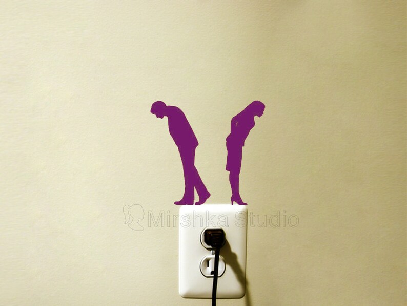 Couple Light Switch Sticker Cool Wall Decal Funny Wall Art - Etsy