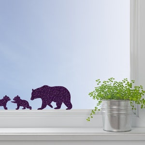 Three Bears Velvet Stickers Grizzly Bear Wall Decal Mama Bear Laptop ...