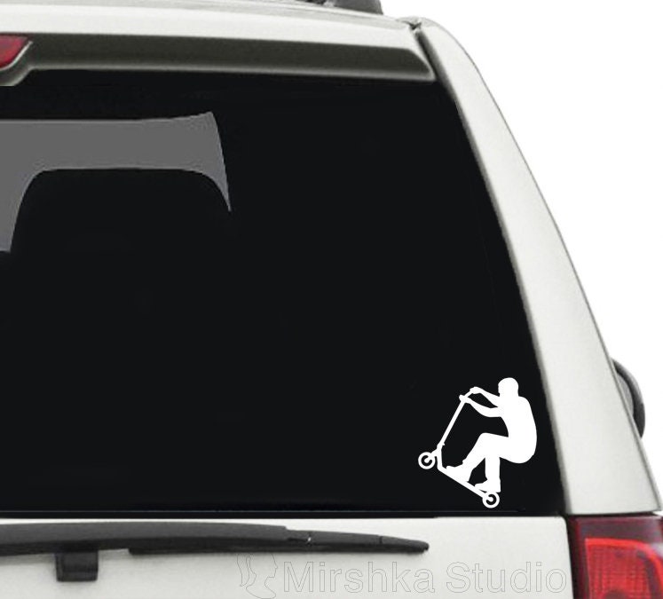 Scooter Light Switch Fabric Sticker Stunt Scooter Vinyl Wall | Etsy