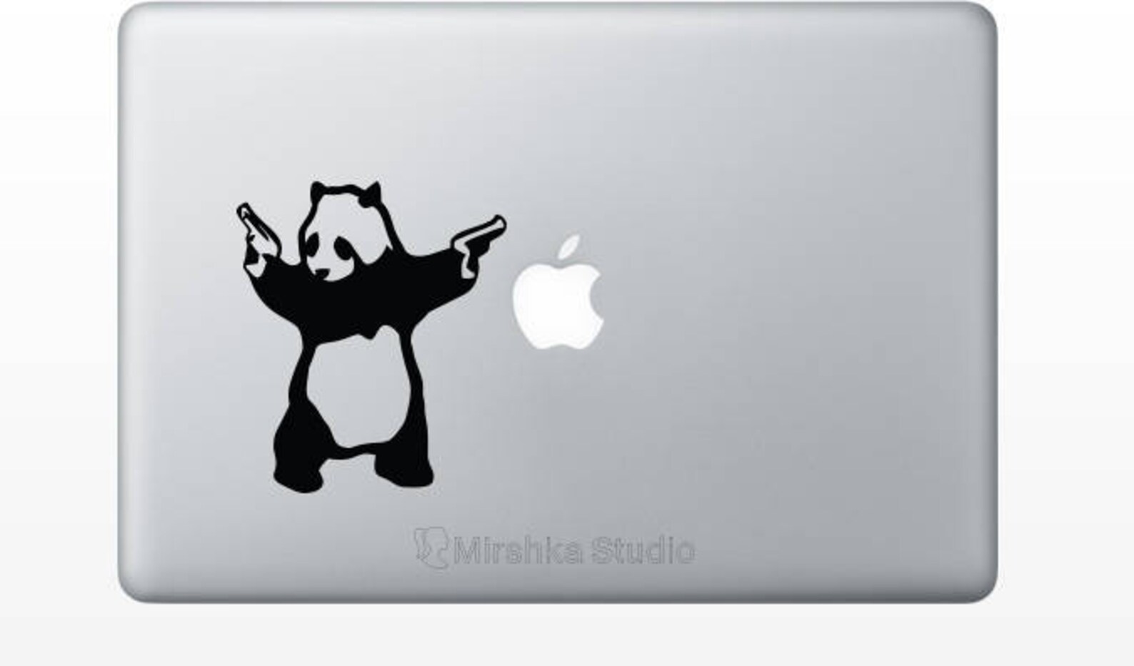 Banksy Panda With Guns Velvet Wall Decal Vinyl Wall Sticker | Etsy