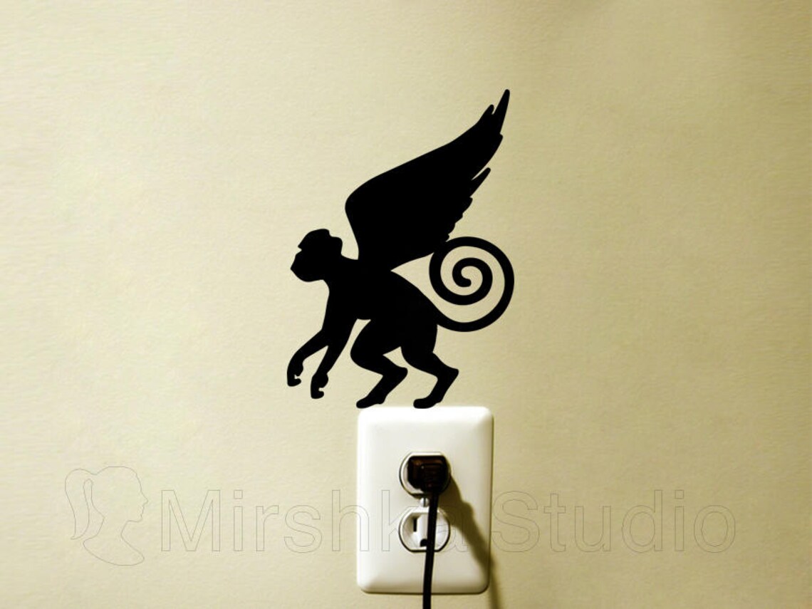 Flying Monkey Light Switch Decor the Wonderful Wizard of OZ - Etsy
