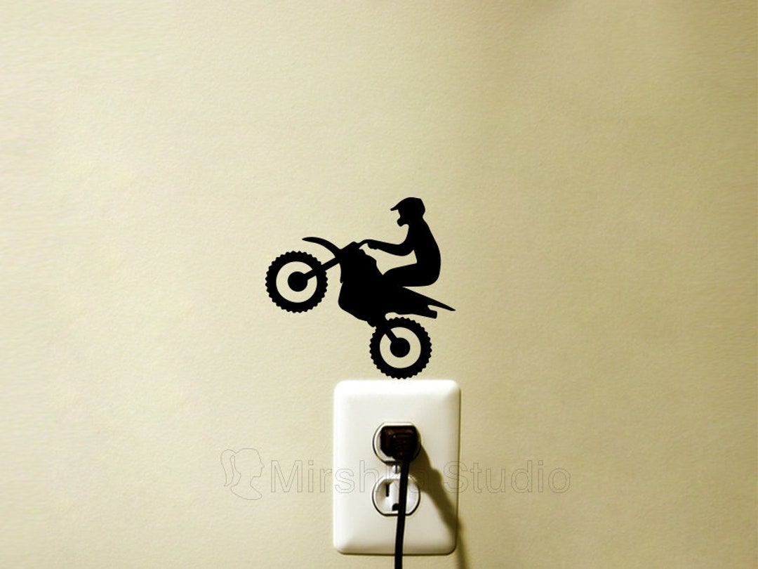 Dirt Bike Light Switch Fabric Sticker Motocross Vinyl Decal Motorcycle ...