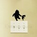 Cute Cat Light Switch Decal Peeking Cat Sticker Kids Room Wall Decor ...