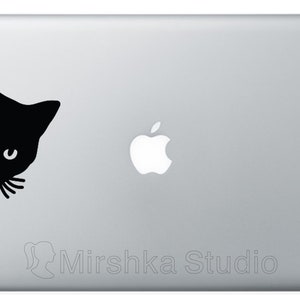 Peeking Cat Light Switch Plate Wall Sticker Cute Cat Outlet Decal Kids ...