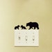 Three Bears Velvet Stickers Grizzly Bear Wall Decal Mama Bear Laptop ...