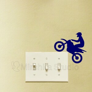 Dirt Bike Light Switch Fabric Sticker Motocross Vinyl Decal Motorcycle ...