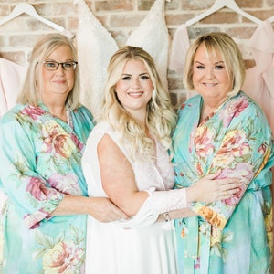 Plus Size Robes 4X,5X,6X Women Bridesmaid Robe Plus Size, Matching ...