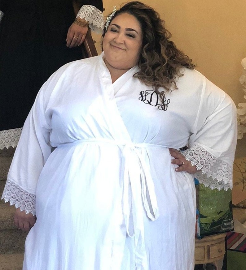 PLUS SIZE 7XL,8XL,9XL, Bridesmaid Robes 7XL,8XL,9XL, Handcrafted,long ...