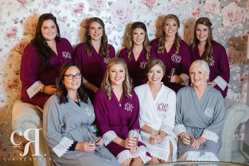 Bridesmaid Robes PLUS SIZE XL 2XL 3XL Bride Robe Bridal - Etsy