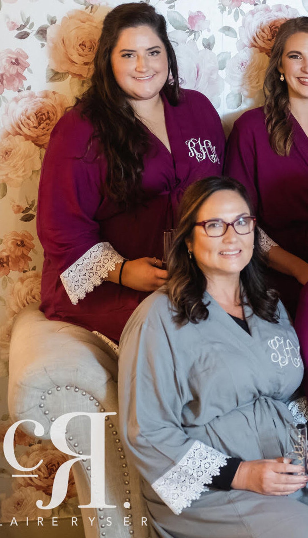 Bridesmaid Robes, PLUS SIZE XL, 2XL , 3XL Bride Robe, Bridal Party ...
