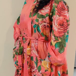 Plus Size Robes 4X,5X,6X Women Bridesmaid Robe Plus Size, Matching ...