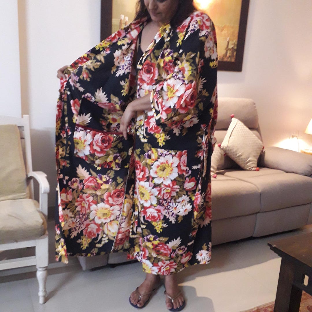 Hospital Post Surgery Robe, Post Surgery Long Length Robe, Cotton ...