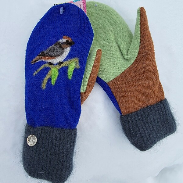 Wool Felted Mittens - Etsy