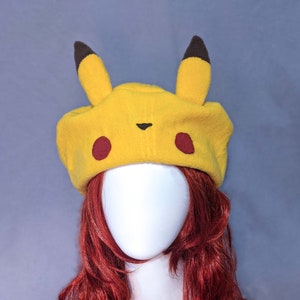 Pikachu Pokemon Beret Cute Fall Hat Fleece Beret - Etsy