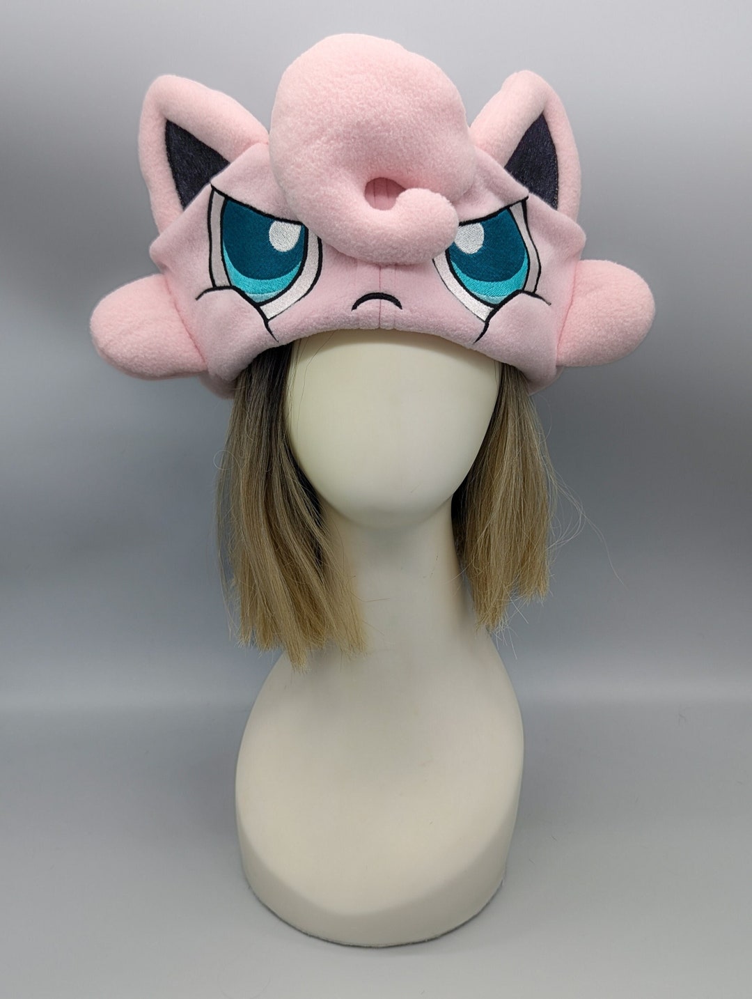 Jigglypuff Happy or Angry Pokemon Beret, Cute Fall Hat, Fleece Beret - Etsy