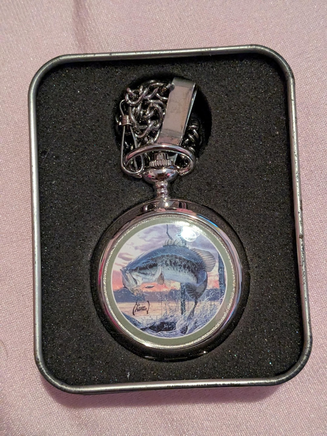 Fishing Pocket Watch - New in Box - Etsy