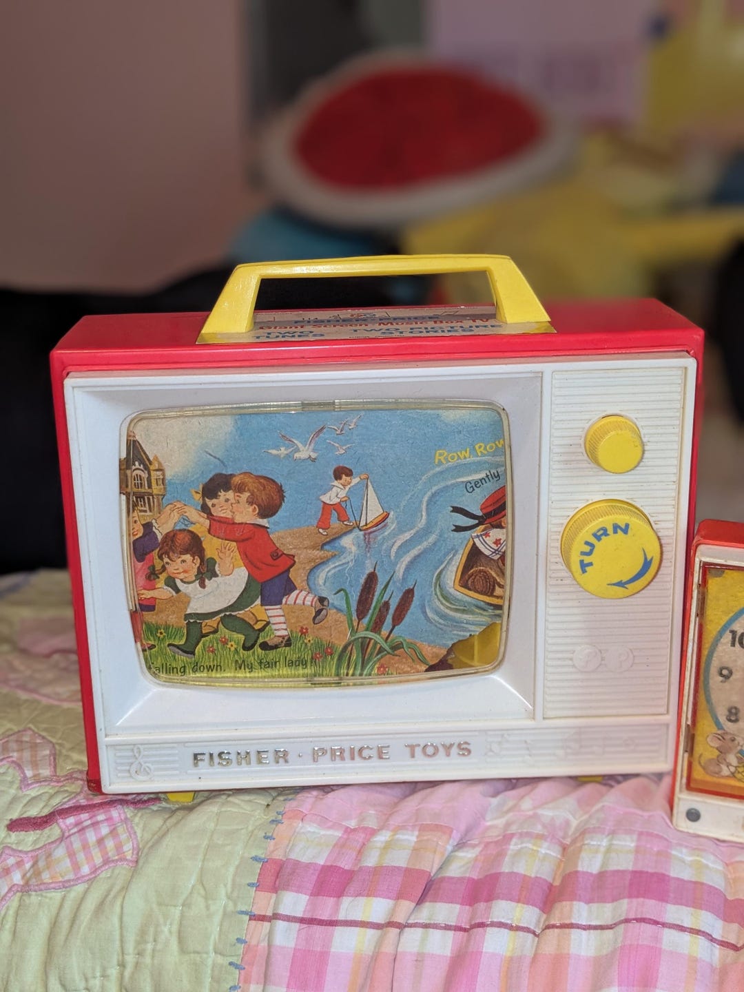 Vintage Fisher Price TV Music Box - Etsy