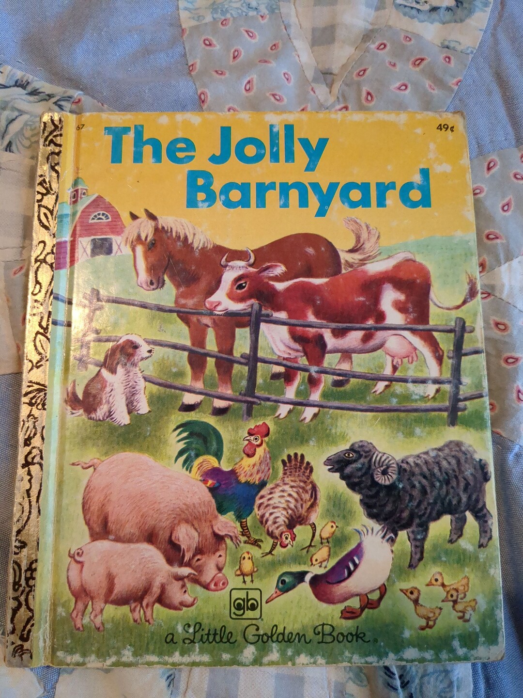 1974 the Jolly Barnyard Little Golden Book - Etsy
