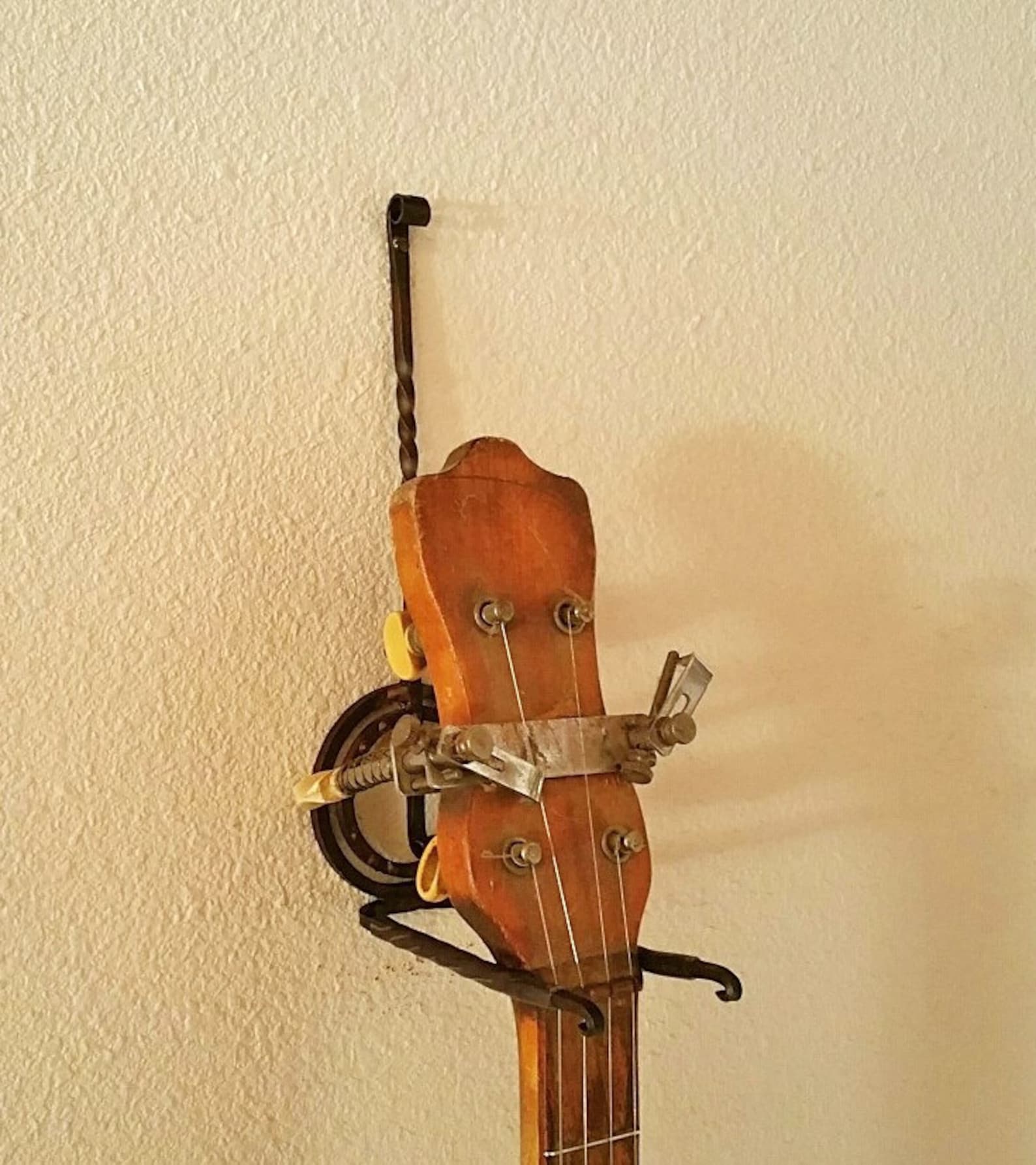 Wall Mounted Banjo Hanger, Wrought Iron - Etsy