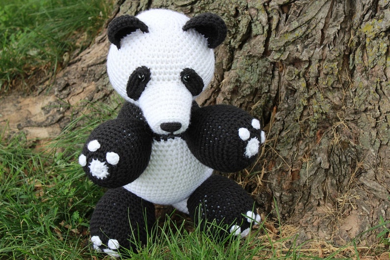Crochet Panda Bear Pattern/pdf Crochet Panda Bear Pattern/crochet Bear ...