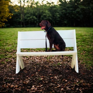 Outdoor Modern PVC Bench - Etsy