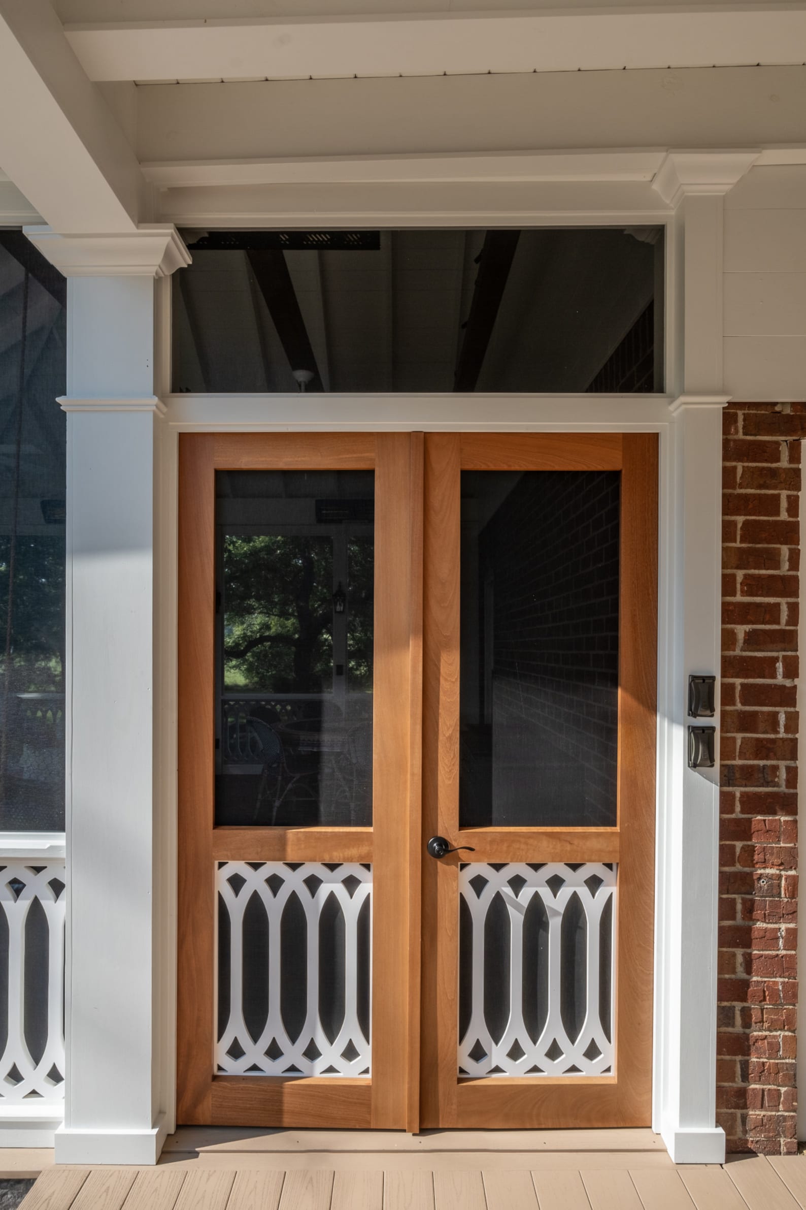 Double Cathedral Picket Screen Door - Etsy