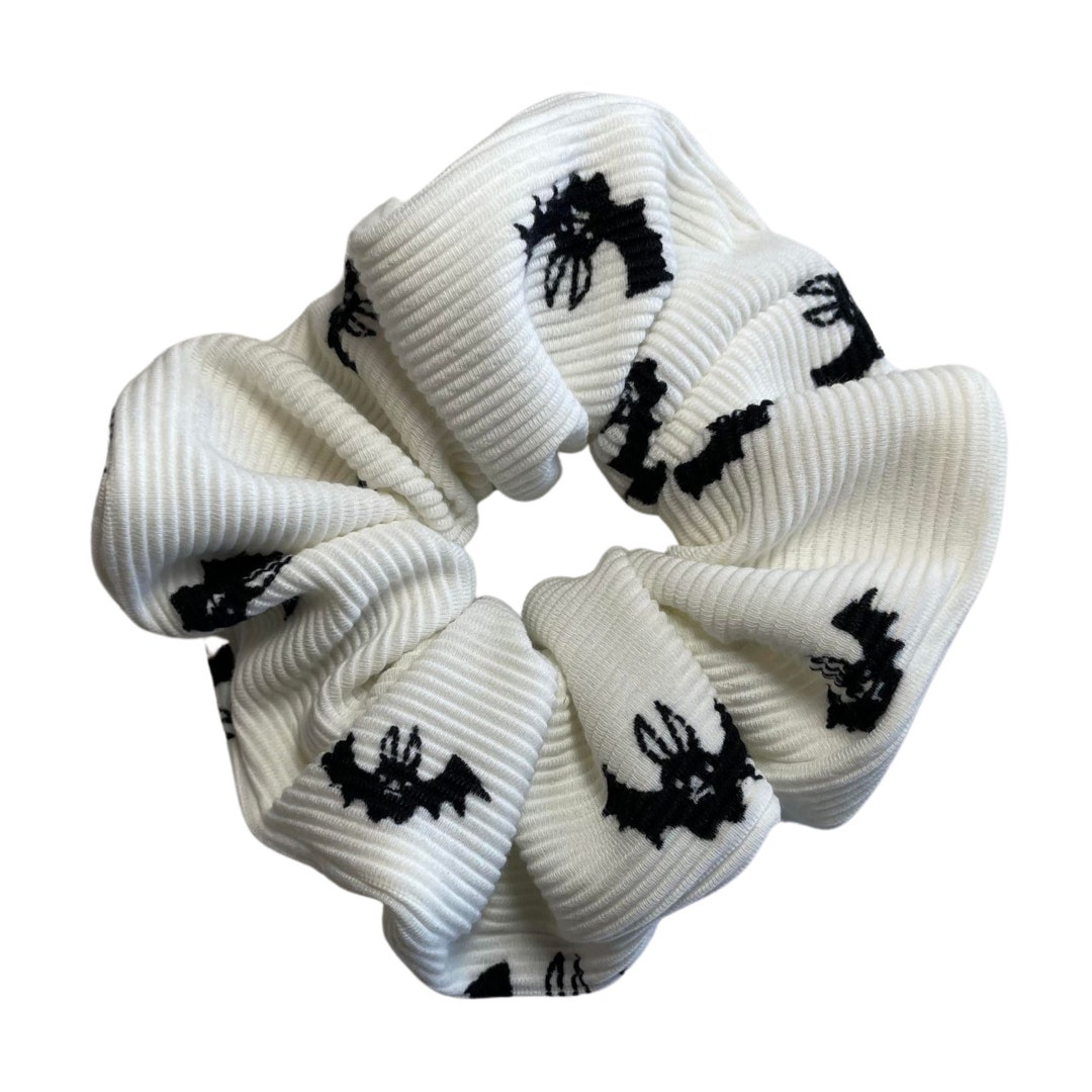 The BUFFY XL Hair Scrunchie L Bat Scrunchie L Spooky Hair Tie L ...