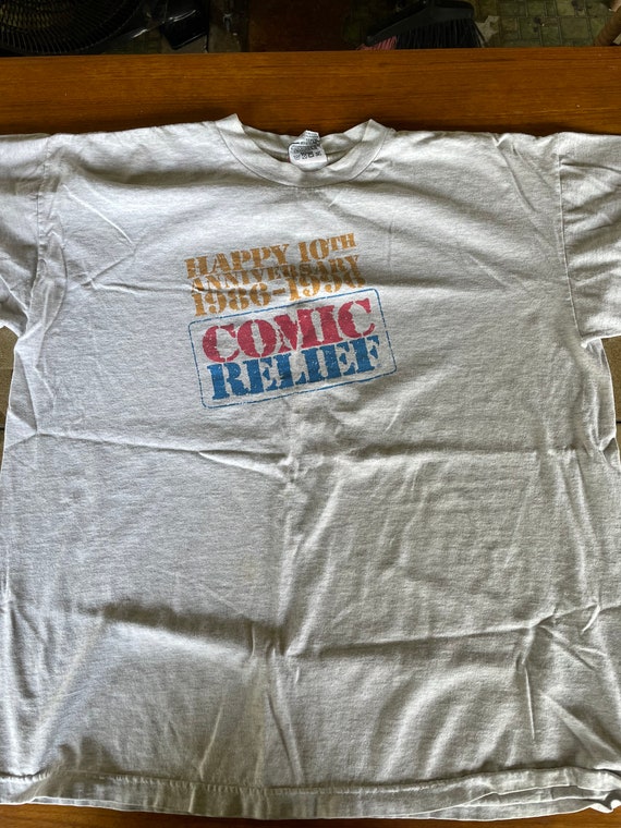 RARE vintage Comic Relief 10th anniversary T-Shirt fr… - Gem