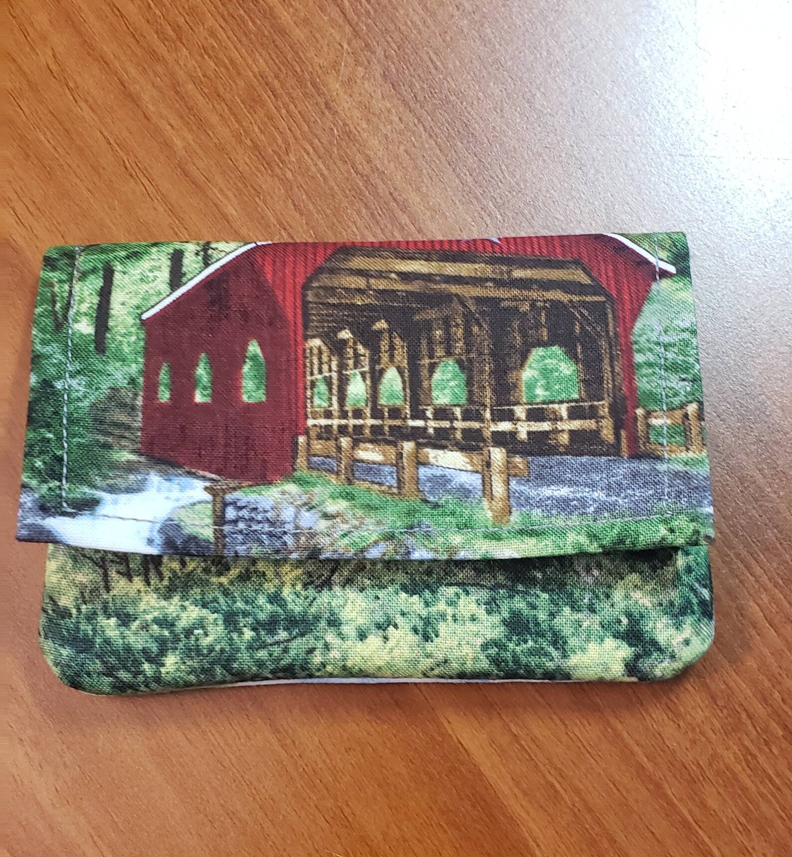 Handmade Fabric Credit Card Wallet - Etsy
