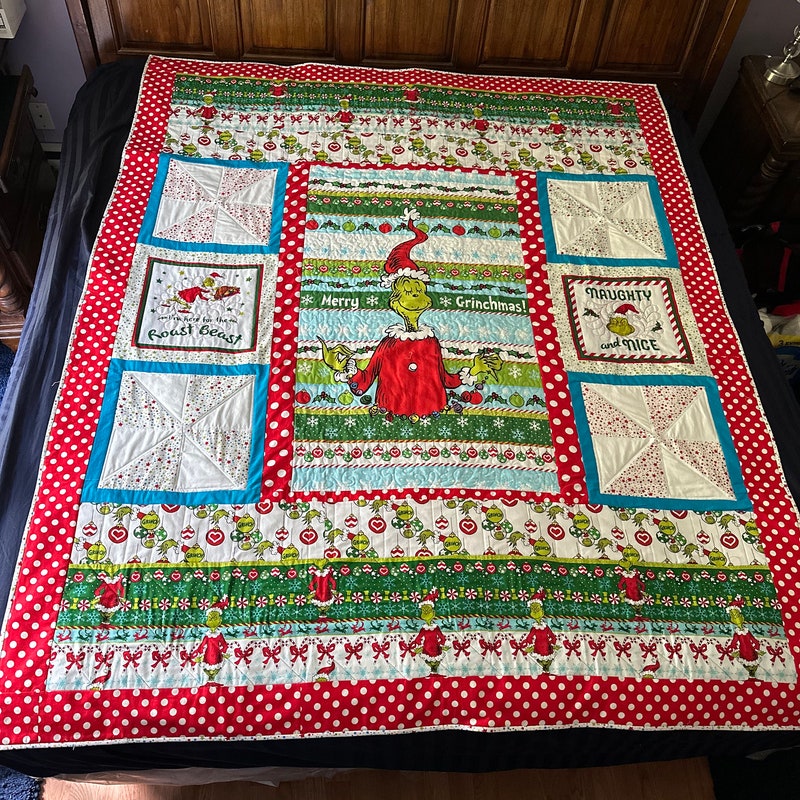Grinch Quilt Kit - Etsy