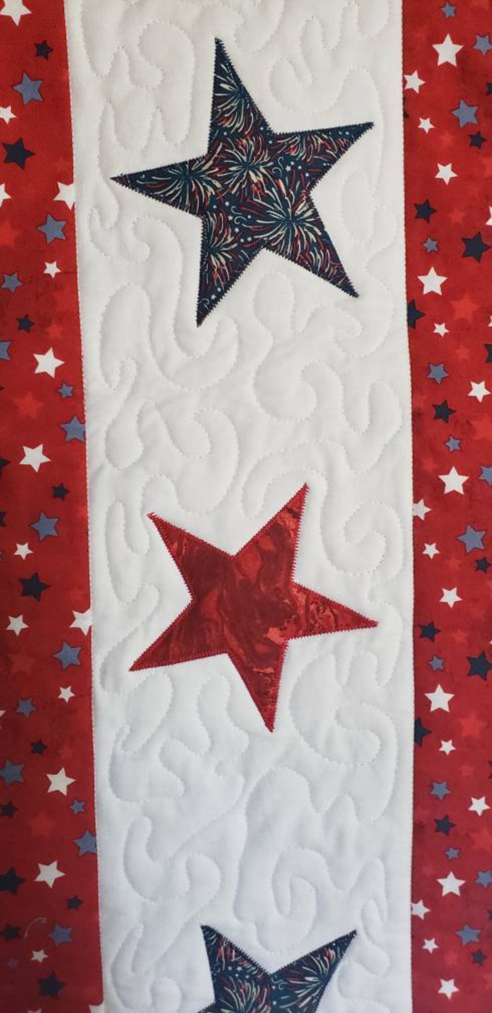 Star Spangled Quilted Table Runners Choose Your Style - Etsy