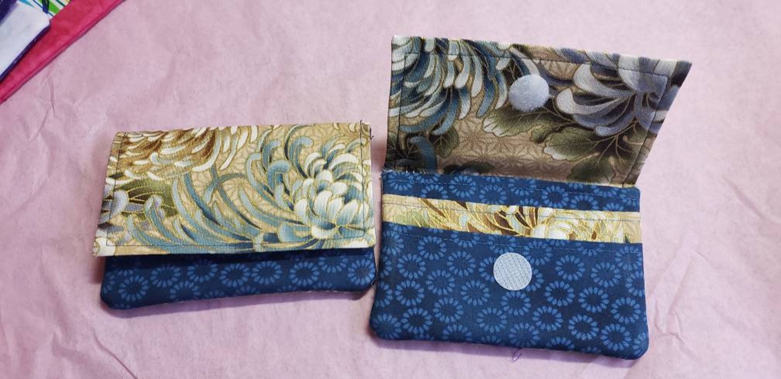 Handmade Fabric Credit Card Wallet - Etsy