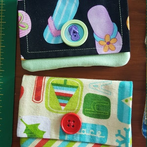 Handmade Fabric Credit Card Wallet - Etsy
