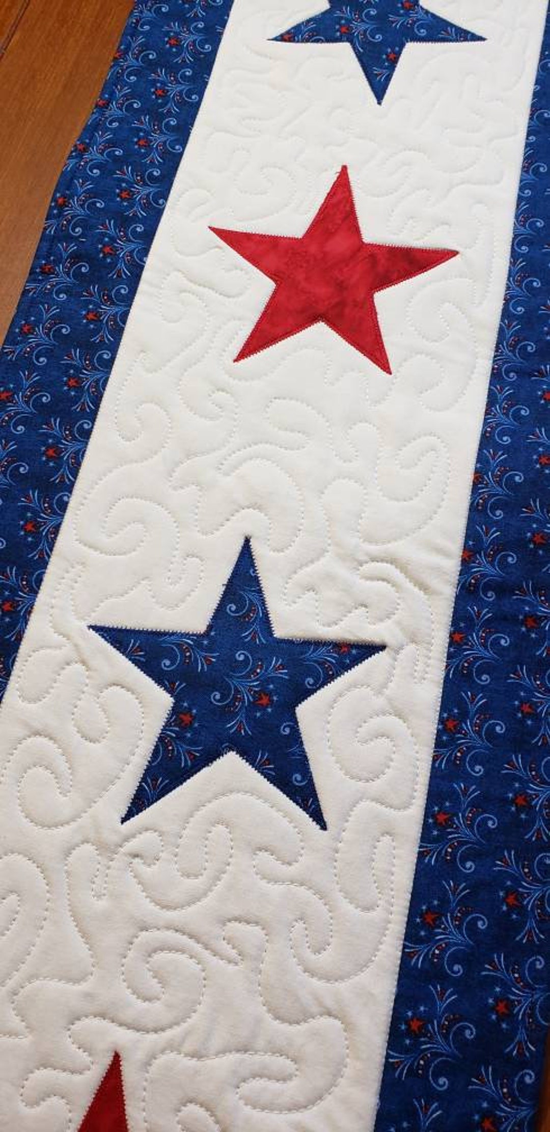 Star Spangled Quilted Table Runners Choose Your Style - Etsy