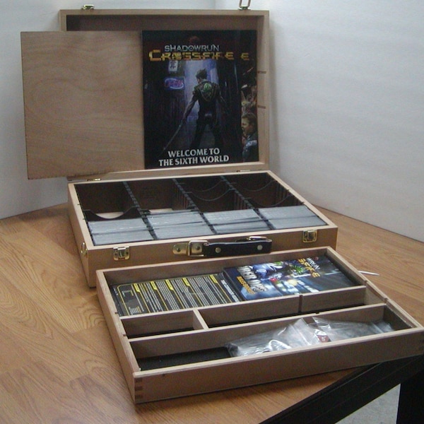 Wooden Card Game Storage - Etsy