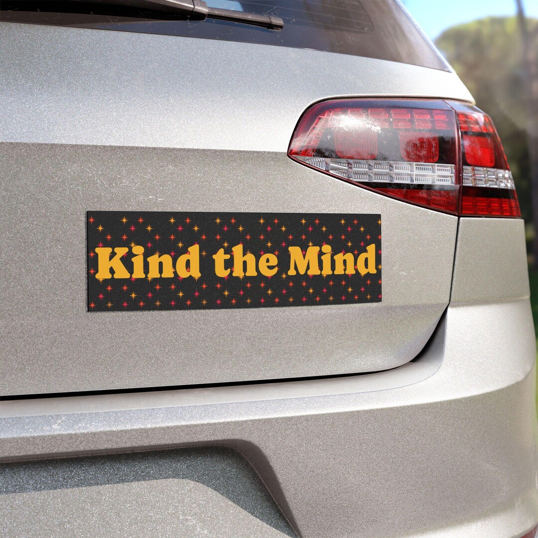 Retro Kind the Mind Car Magnet | Unique Auto Decor, Car Accessories - Etsy